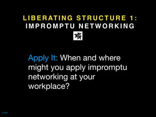 Break Out of Meeting Stagnation with Liberating Structures | PPT