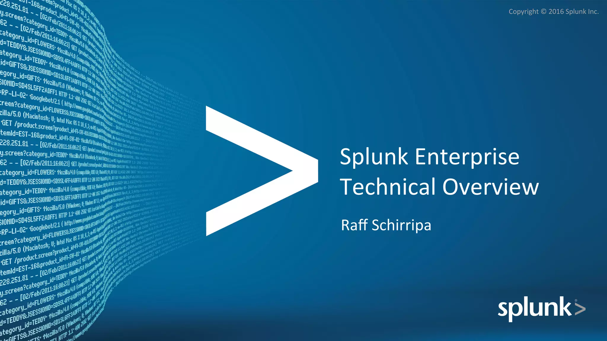 Getting Started With Splunk Enterprise Ppt