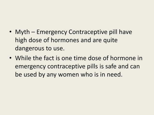 Break the myths of oral female contraceptive pill | PPTX