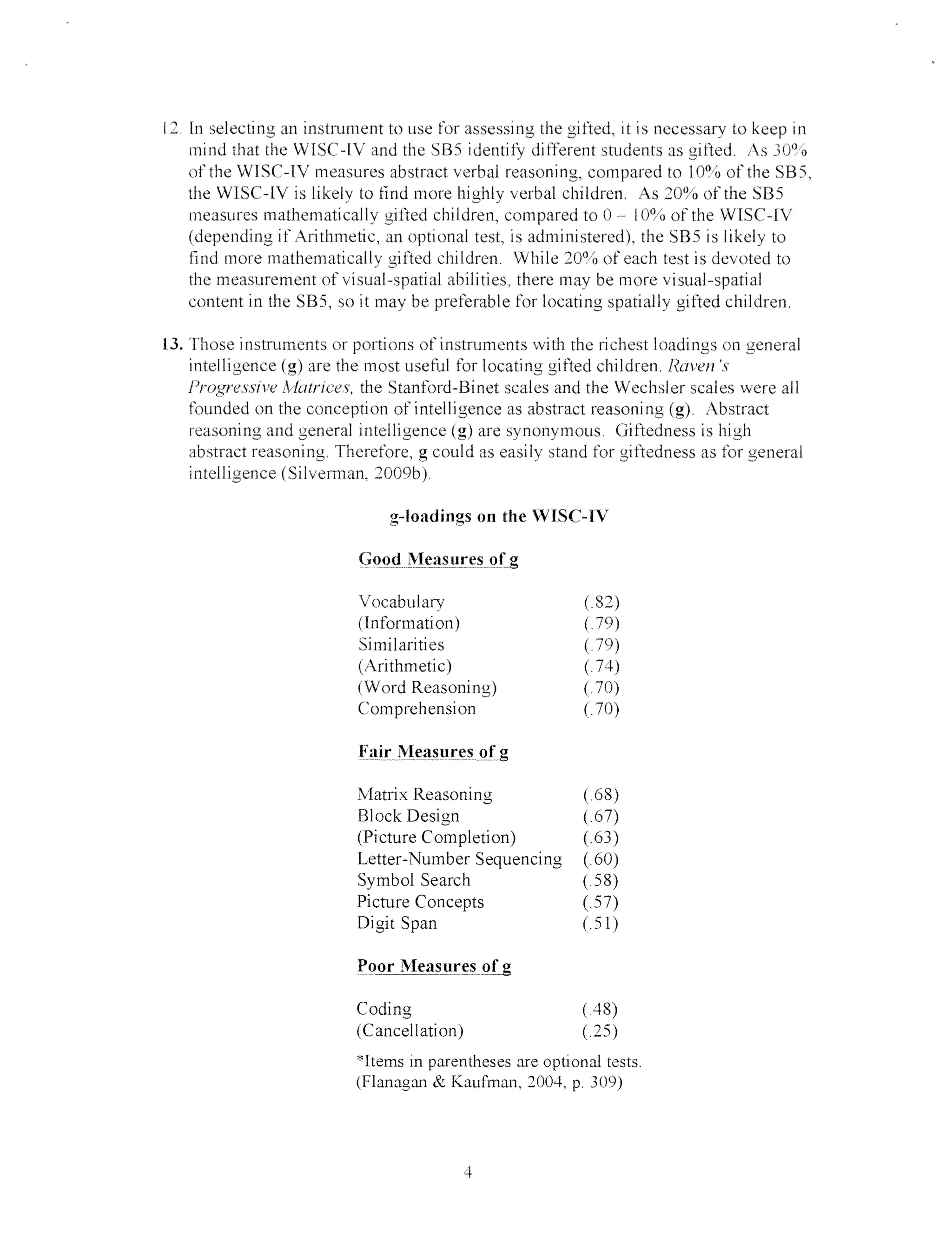 Linda Silverman Keynote Handouts | PDF