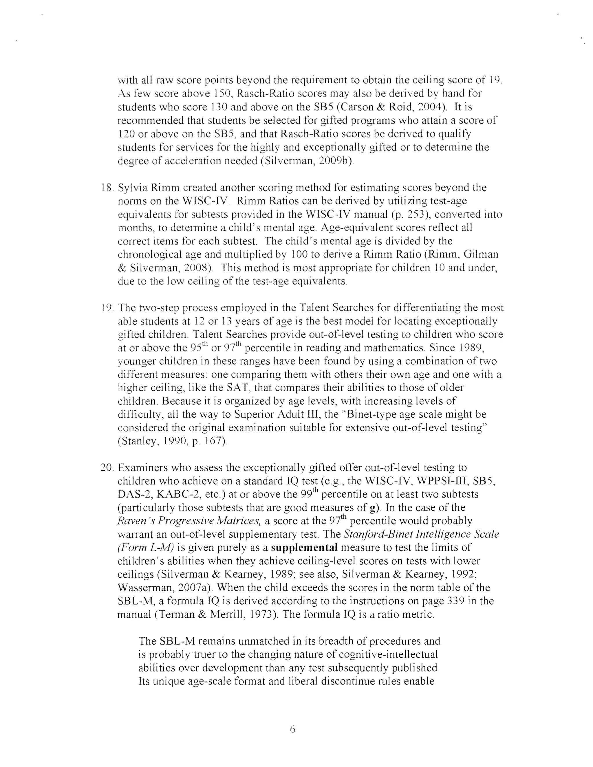 Linda Silverman Keynote Handouts | PDF