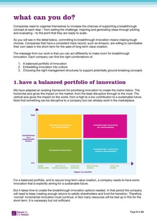 Breakthrough Innovation | PDF