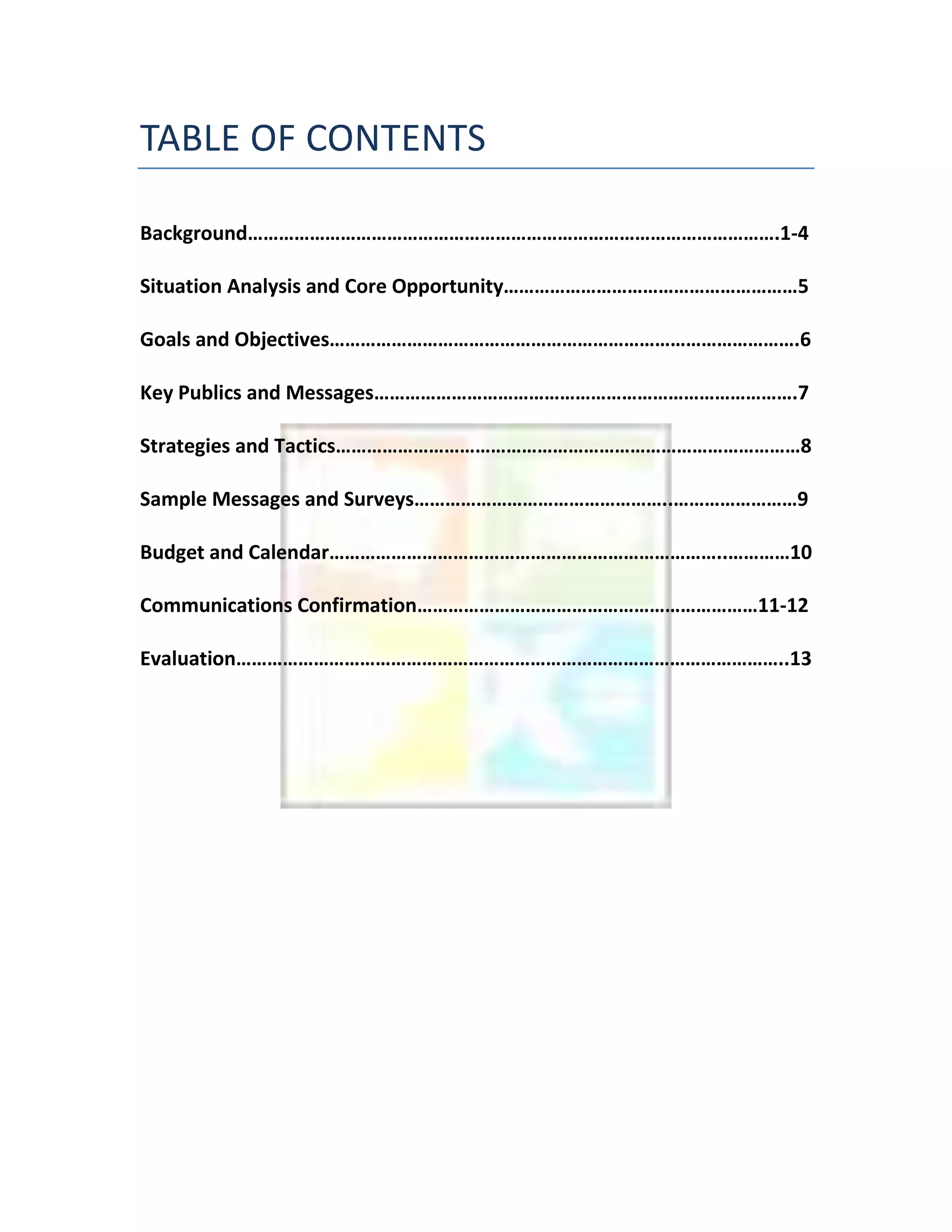 Breakthrough Houston Alumni Tracking Campaign Outline | PDF