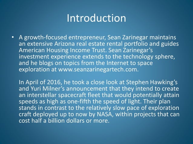 Breakthrough Starshot - A New Nanocraft Approach to Space Exploration ...