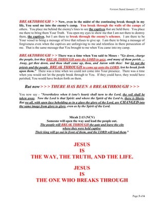 Breakthrough with Rocky Poem 2012 12 22 | PDF