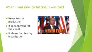 Break to build - the mindset of the modern day tester | PPTX ...