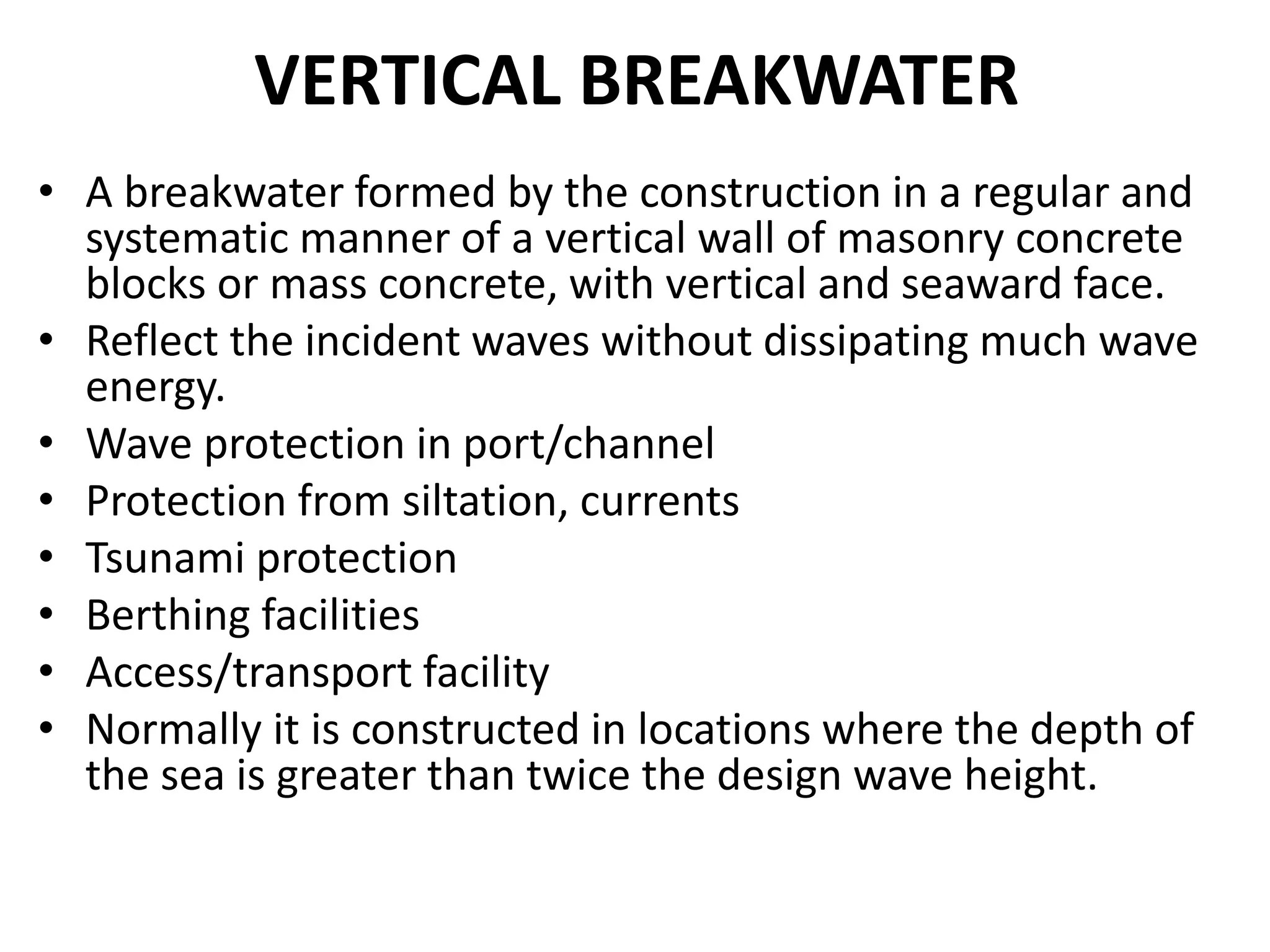 Breakwaters and types | PPTX