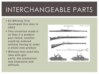 Interchangeable Parts 1800s
