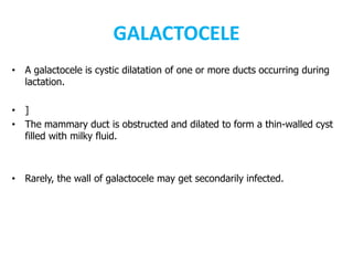 NON-NEOPLASTIC CONDITIONS of BREAST | PPTX
