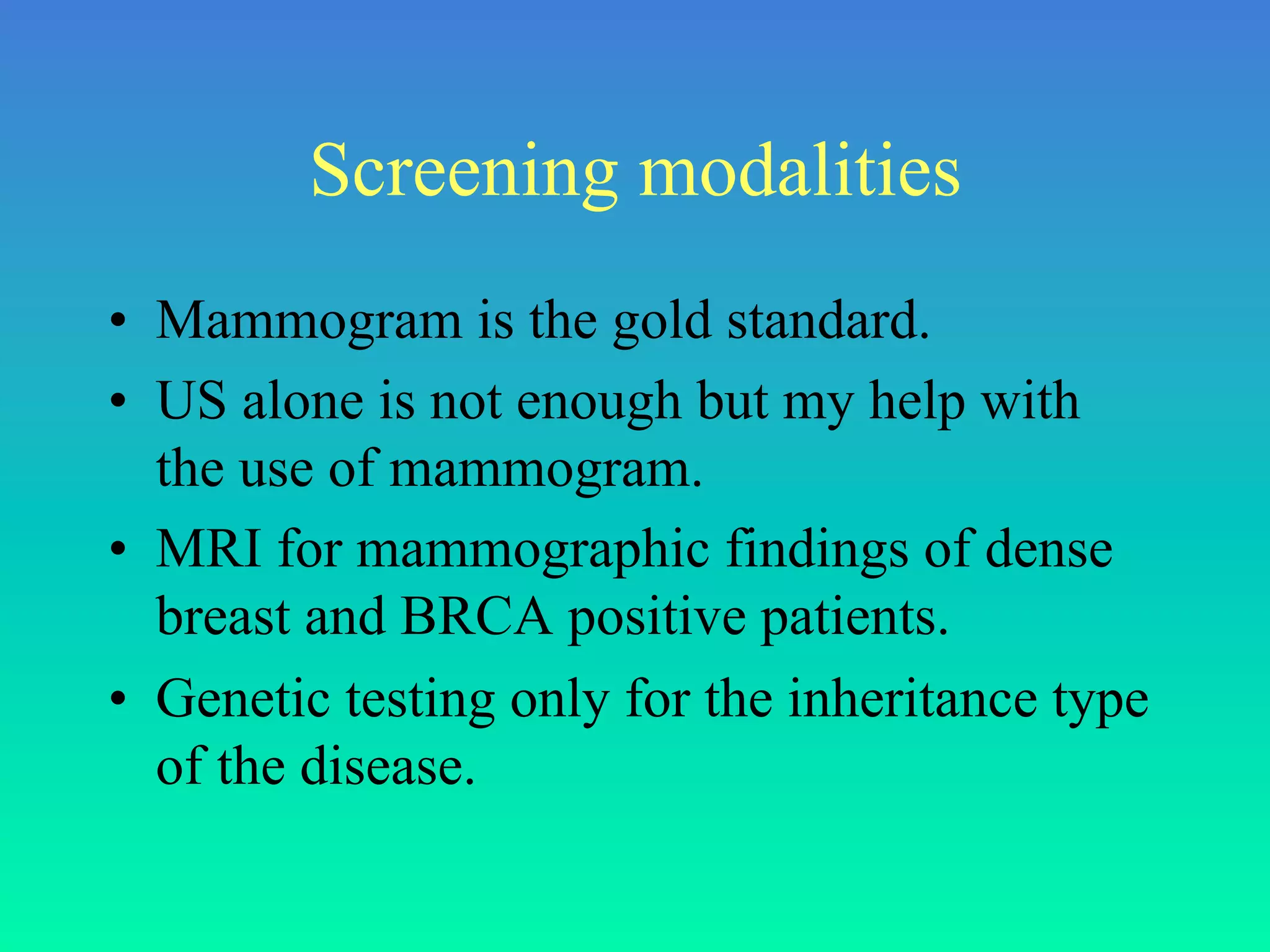 Breast cancer screen | PDF
