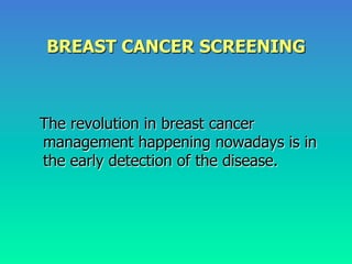 Breast cancer screen | PDF