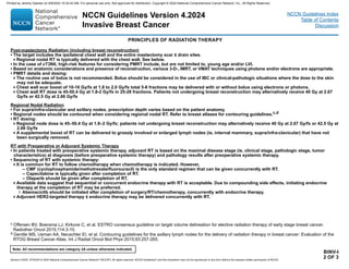 NCCN Clinical Practice Guidelines in Oncology (NCCN Guidelines®) Breast ...