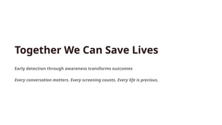 Presentation on Breast Cancer Awareness 2025 | PPTX