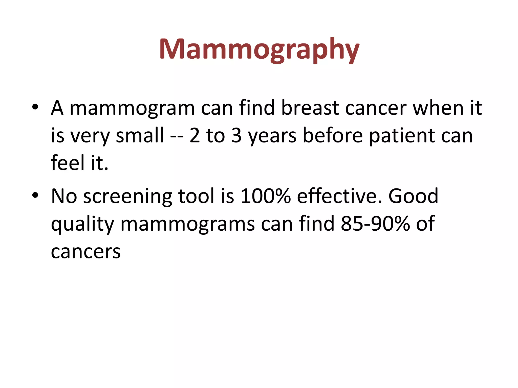 Breast imaging modalities | PPTX