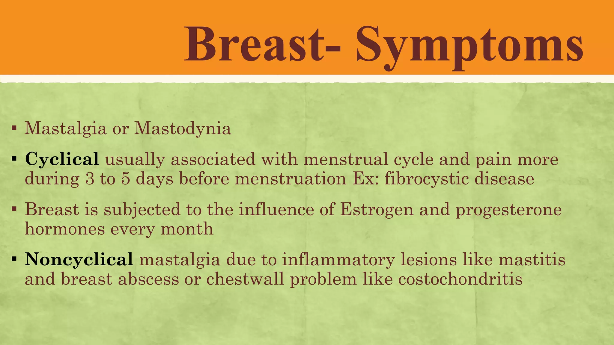 Breast- introduction, benign diseases and carcinoma breast | PDF