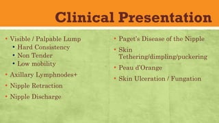 Breast- introduction, benign diseases and carcinoma breast | PDF