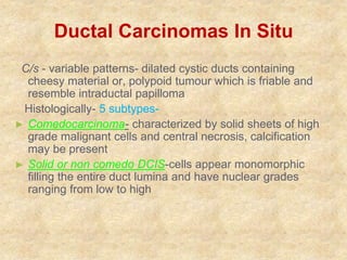 Breast malignant lesions-in situ lesions- MBBS | PPT