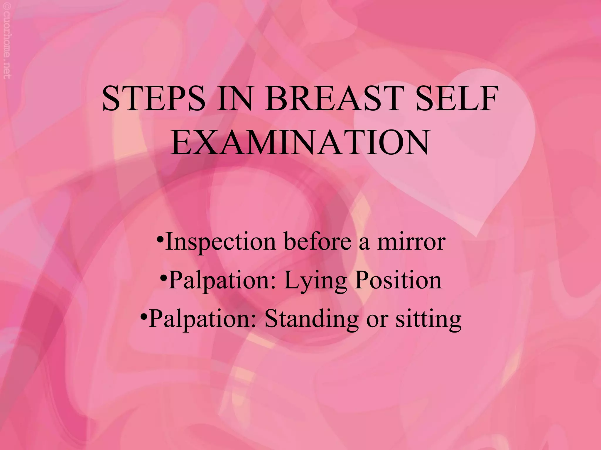 Breast self examination | PPT