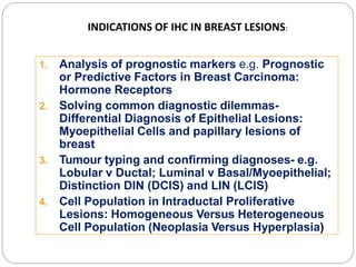 Immunohistochemistry of breast lesions(IHC) | PPTX