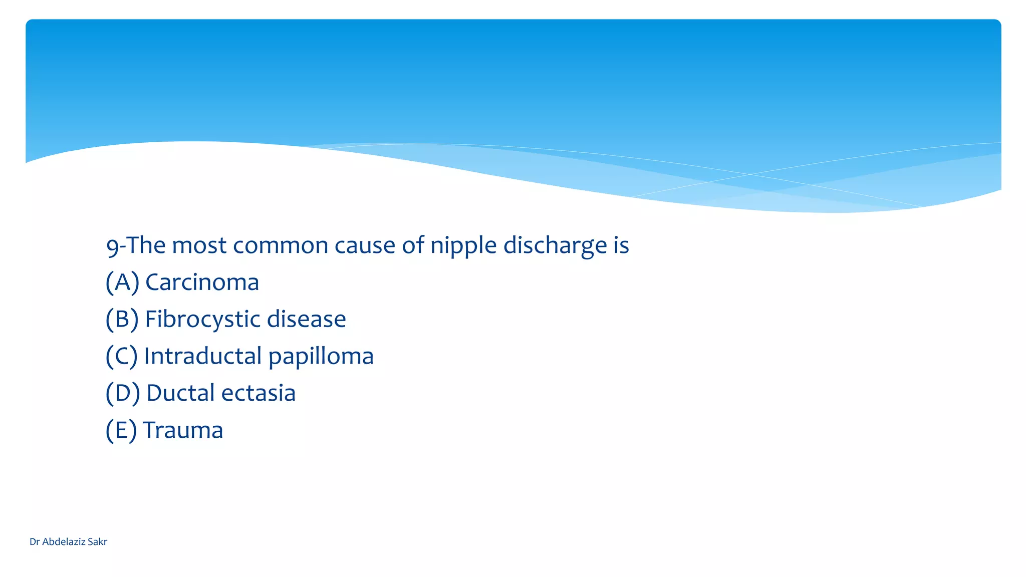 MASTALGIA BREAST LUMP AND DISCHARGE | PPTX