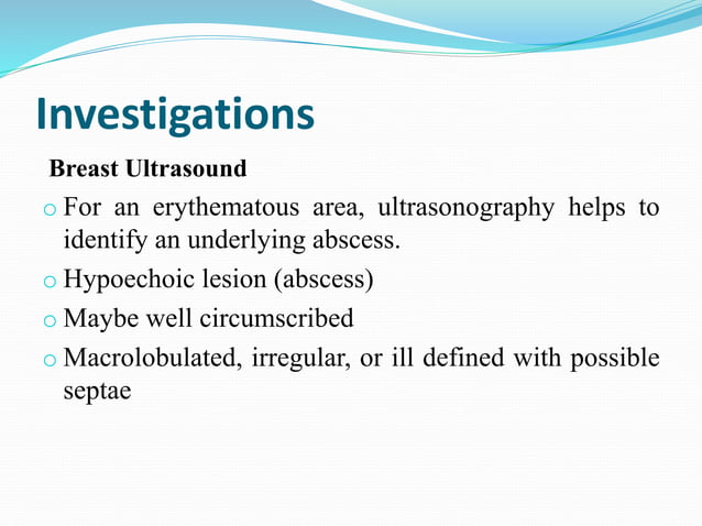 Breast abscess f .pptx | Ear, Nose and Throat Conditions | Diseases and ...