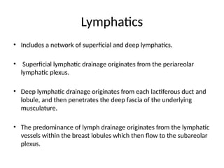 Breast Anatomy & Lymphatics_For surgical oncology | PPTX