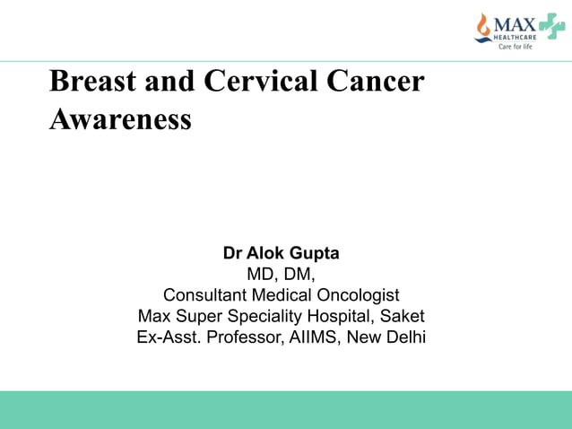 Breast and cervical cancer awareness | PPTX