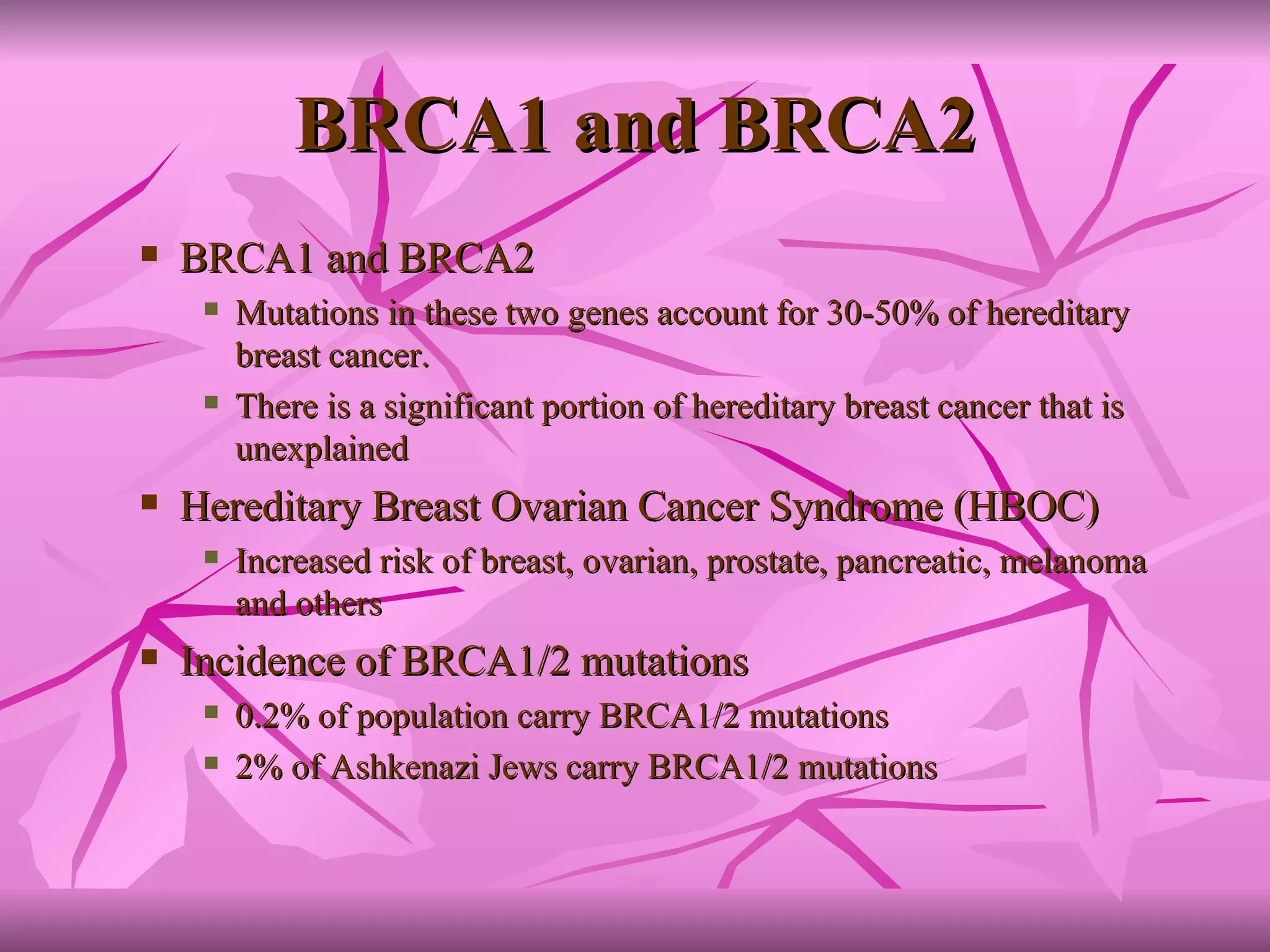Genetics of Breast Cancer | PPT