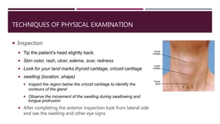 Breast and thyroid examination | PPTX