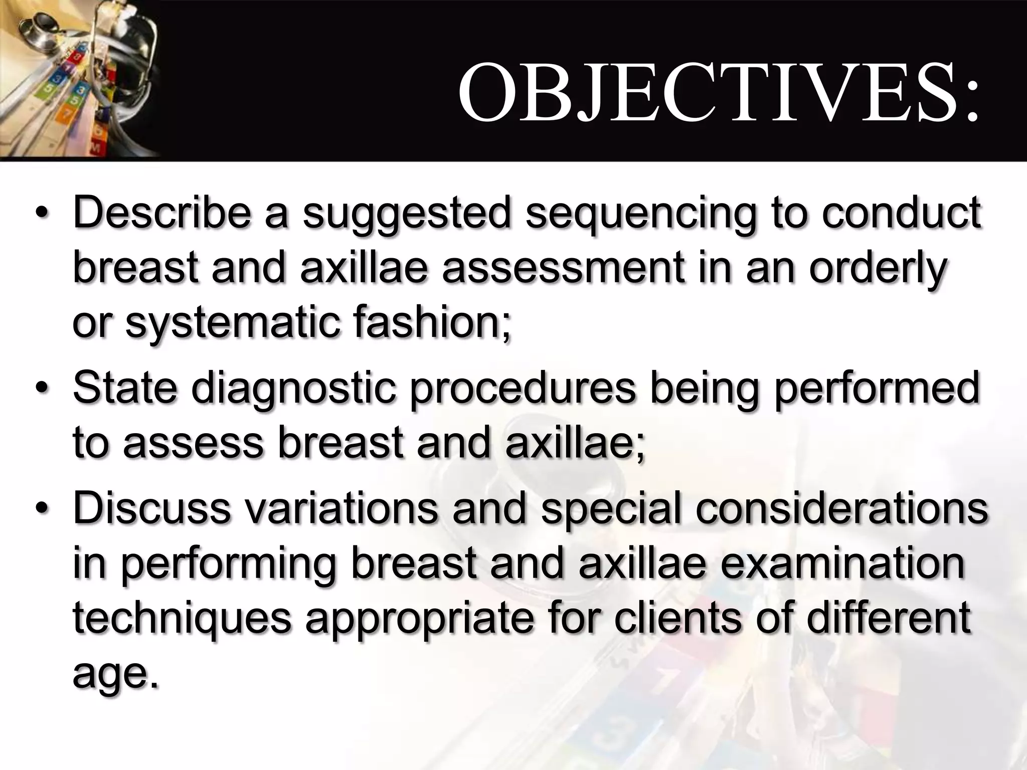 Breast assessment | PPTX