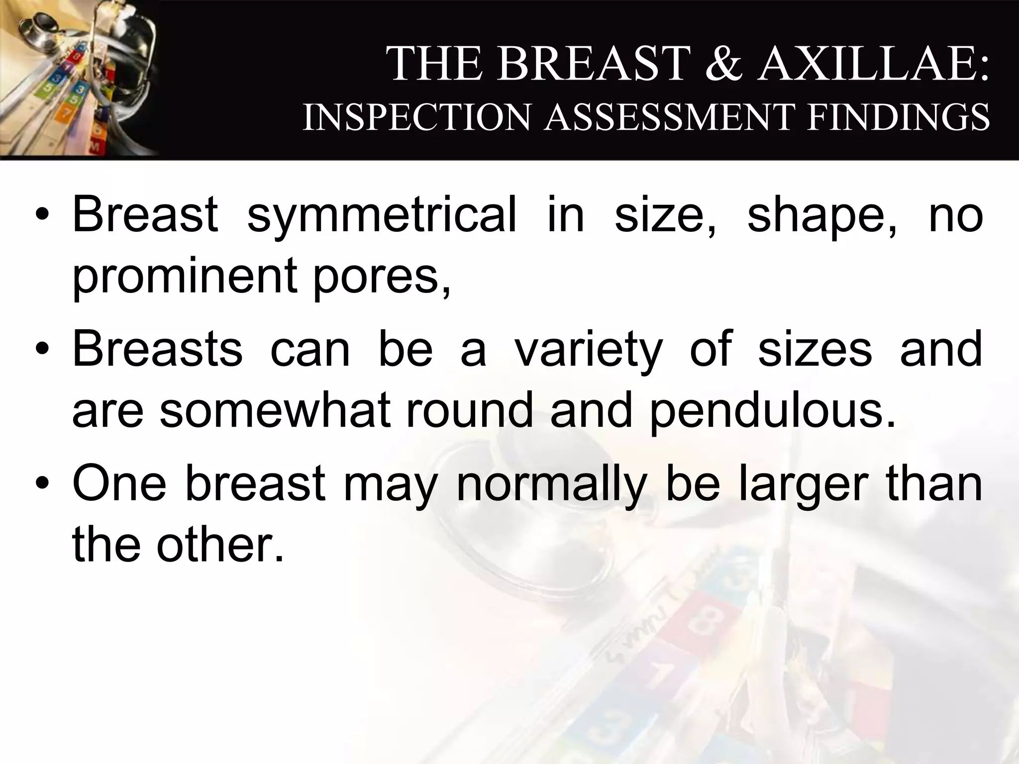 Breast assessment | PPTX