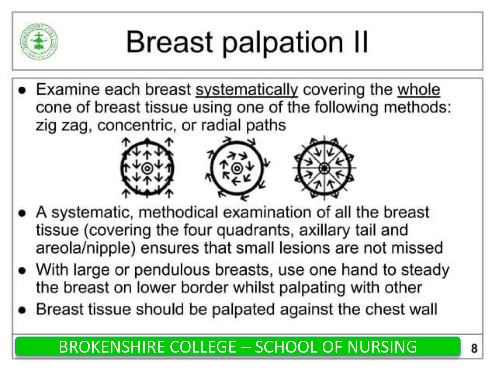 BREAST ASSESSMENT brokenshire college ng | PPTX | Education