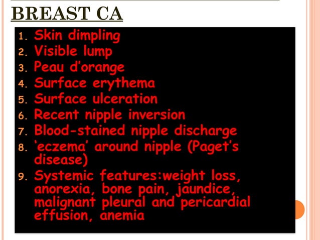 Breast CA by Dr. Celine Tey | PPT