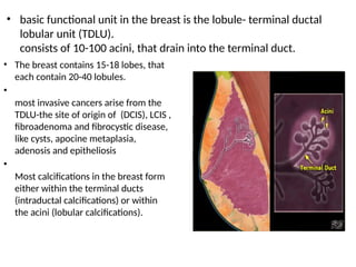 BREAST CALCIFICATIONS and related findigns.pptx