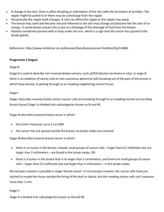 Breast cancer | DOCX