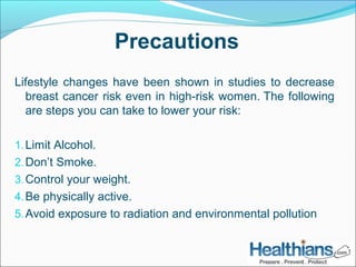 Breast Cancer Checkup by Healthians | PPT