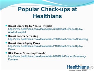 Breast Cancer Checkup by Healthians | PPT