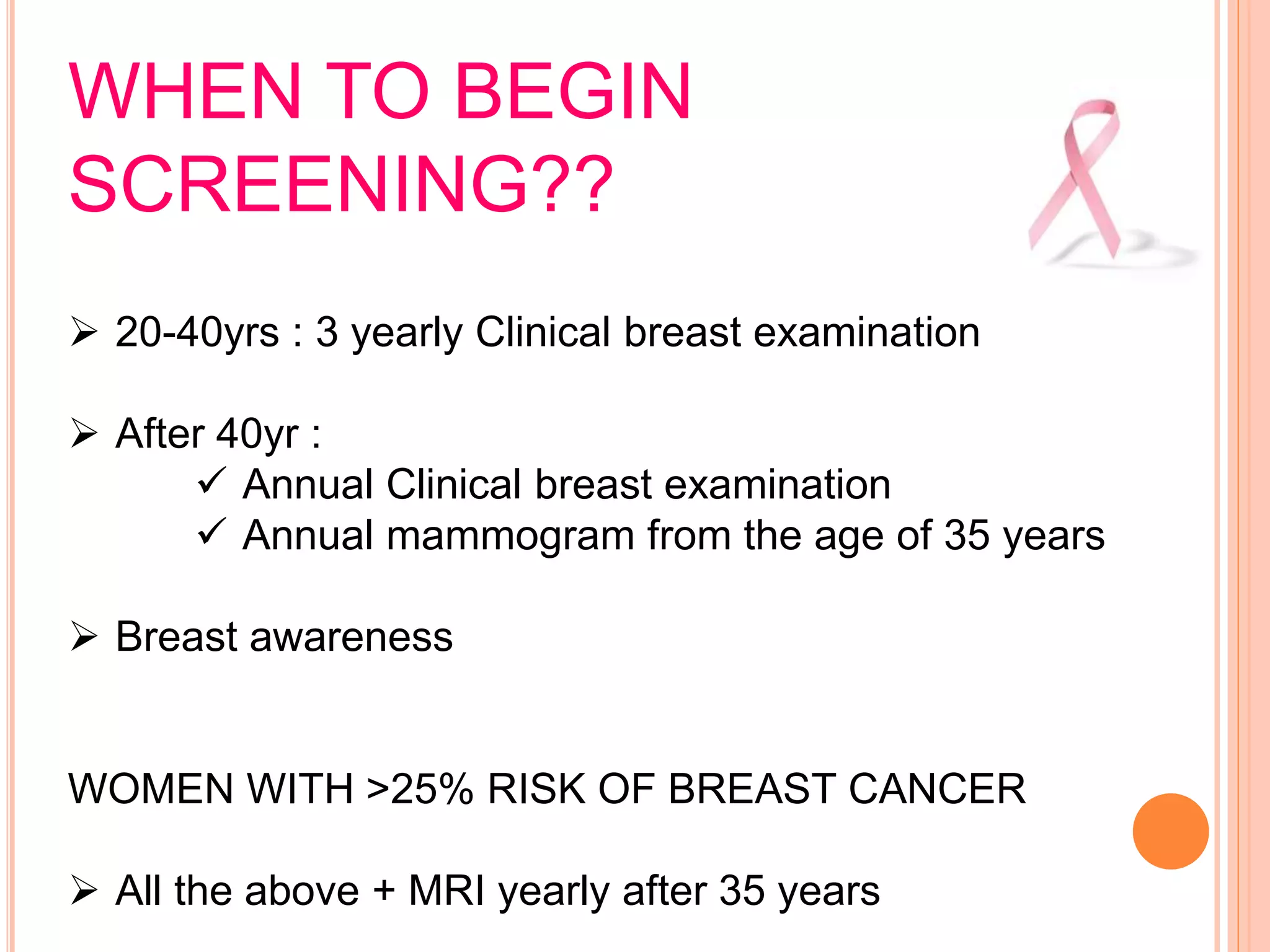 Breast cancer awareness | PPTX