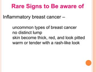 Breast cancer awareness | PPTX