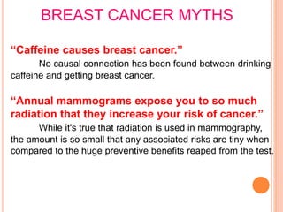Breast cancer awareness | PPTX