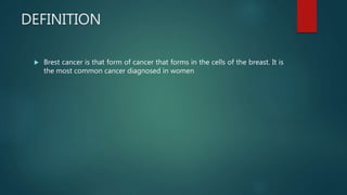 Breast cancer | PPTX