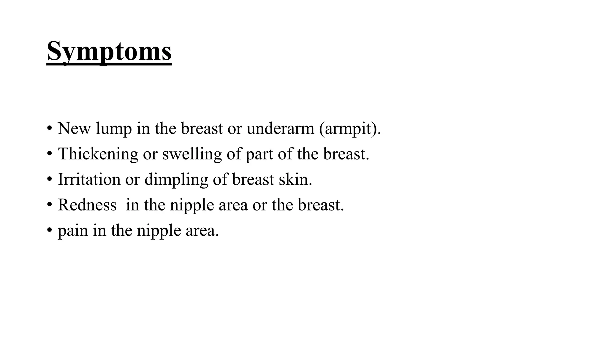 Breast cancer for nurses | PPTX