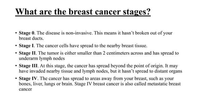 Breast cancer for nurses | PPTX