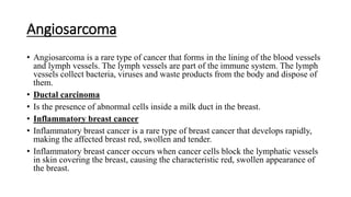 Breast cancer for nurses | PPTX