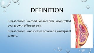 Breast cancer -ONCO IN MEDICAL AND SURGICAL NURSING.pptx