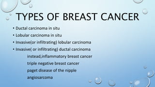 Breast cancer -ONCO IN MEDICAL AND SURGICAL NURSING.pptx