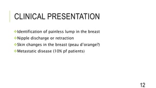 Breast cancer presentation slides for learning | PPT