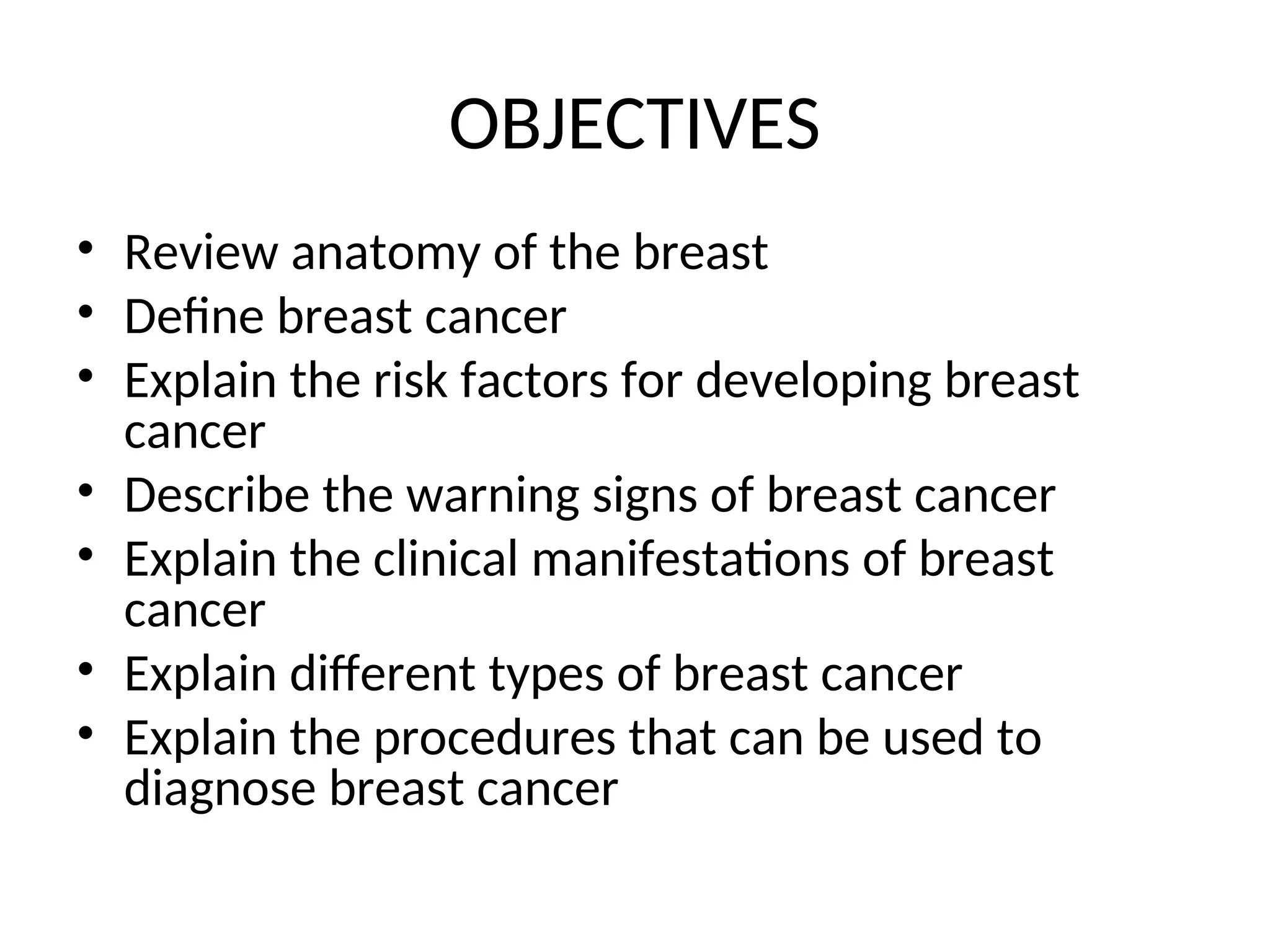 Nursing Management of client with Breast cancer | PPT