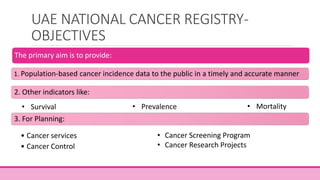 National Cancer Registry 2014-2018 - UAE | PPTX
