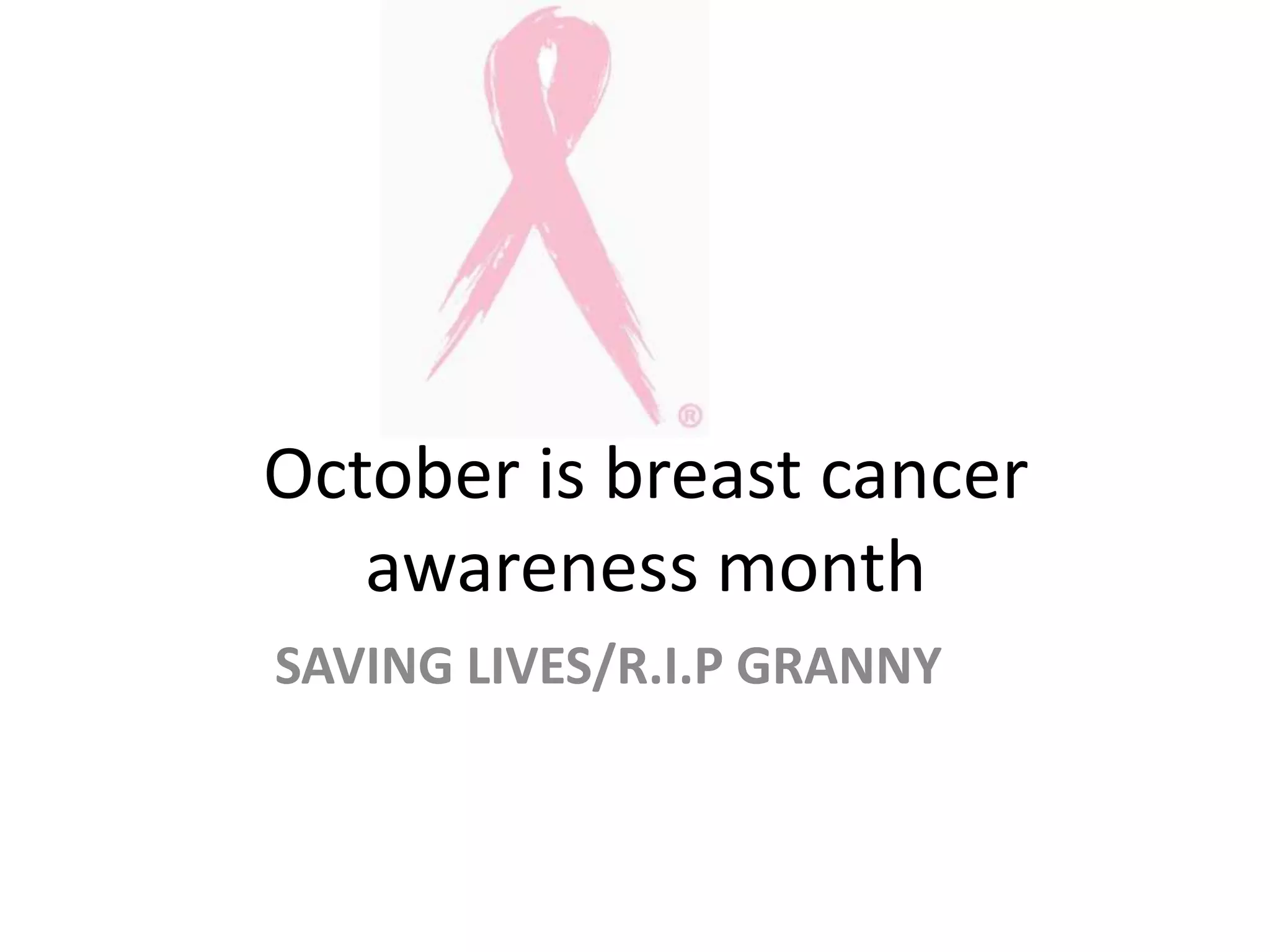 Breast cancer awarness project 1 | PPTX | Cancer | Diseases and Conditions
